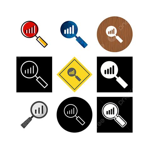9 Analysis Icons Sheet Isolated On White Background Analysis Icon