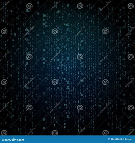Matrix Texture With Digits Binary Code Abstract Futuristic Cyberspace
