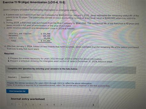 solved exercise 11 19 algo amortization [lo11 4 11 5]