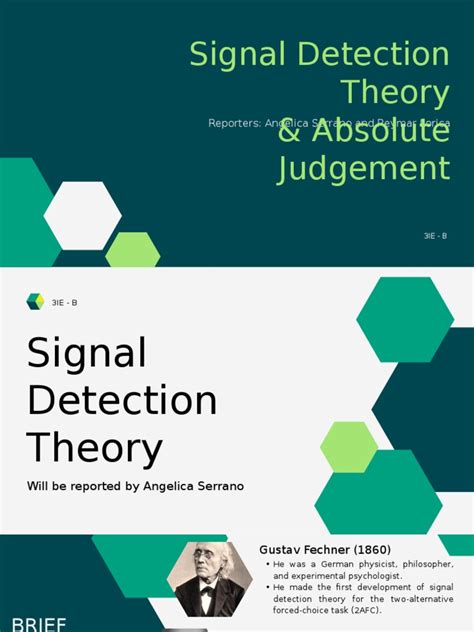 Signal Detection Theory Pdf Information Bit