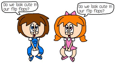 Twins In Flip Flops By Redpandagirl2k5 On Deviantart