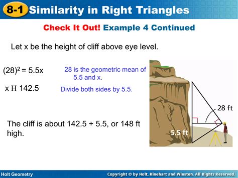 Right Triangle Similarity Ppt