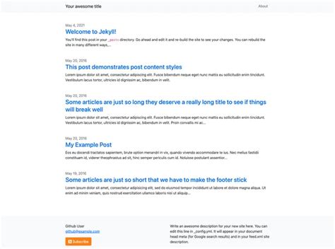 Jekyll Bootstrap Theme By Jonaharagon A Jekyll Template Built At