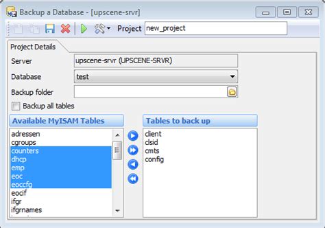 Backup Database Backup Projects