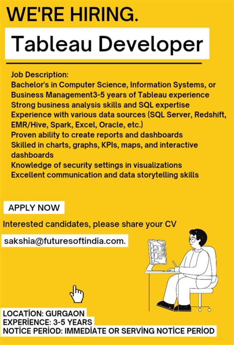 Tableaudeveloper Gurgaon Datavisualization Sql Immediatejoining Datastorytelling Vikas Mahur