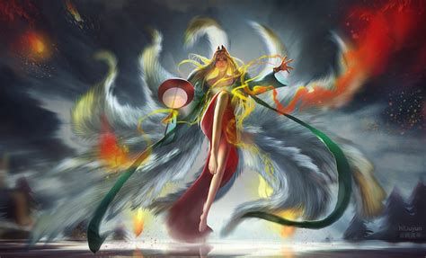 Fantasy Girl Wuxia Hiliuyun Cg Original Characters Digital Art Hd