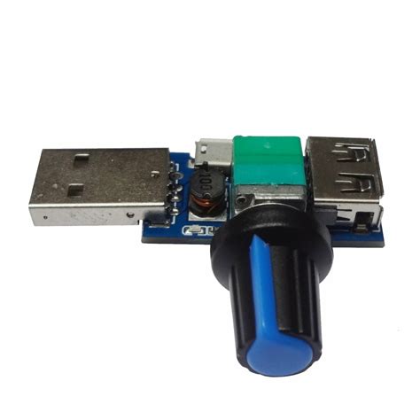 Módulo Controlador De Velocidade PWM V Com USB Macho Fêmea