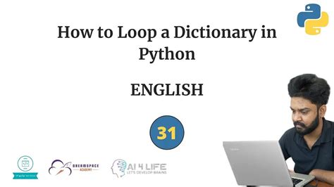 31 how to loop a dictionary in python english youtube