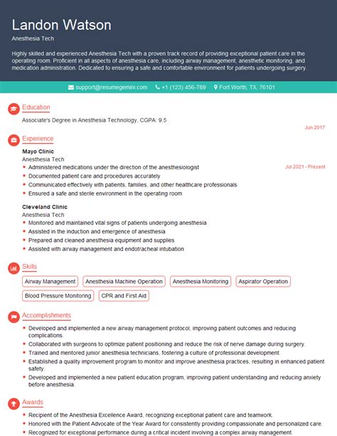 Top 10 Questions For Anesthesia Tech Interview Resumegemini Online