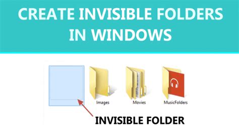 How To Create Invisible Folders In Windows 1011 3 Methods