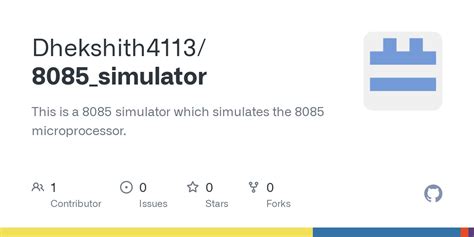 Github Dhekshith41138085simulator This Is A 8085 Simulator Which