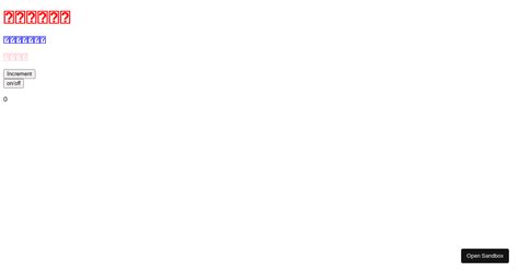 React Pj Codesandbox