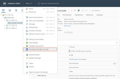 How To Install Synology Storage Console In Your VMware Environment Synology Knowledge Center