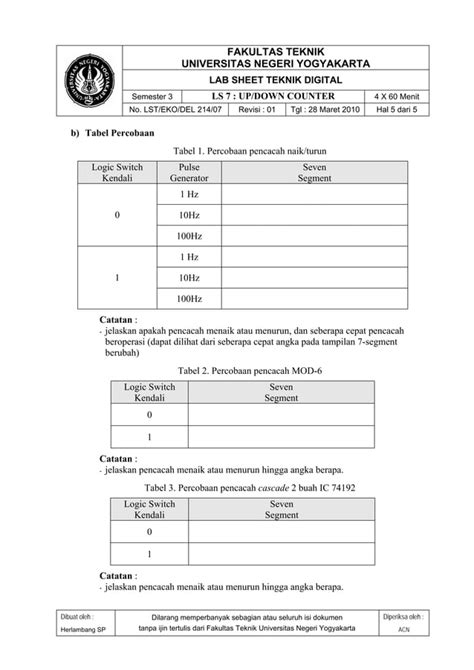 Cara Kerja Rangkaian Up Counter Dan Down Counter Pdf