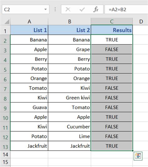 How To Find Similar Text In Two Columns In Excel 6 Ways
