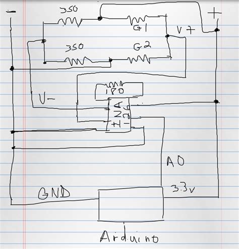 Instrumentation Amplifier How To Read Wheatstone Bridge Negative Voltage With Arduino