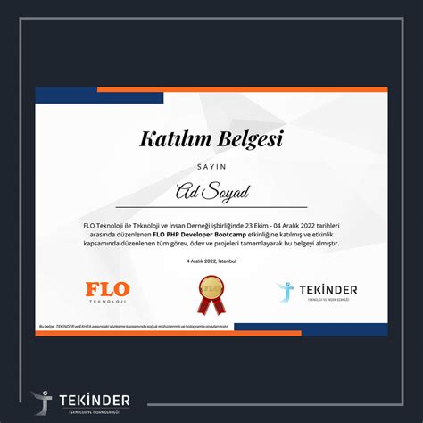 Flo Php Web Developer Bootcamp Teknoloji Ve İnsan Derneği Tekinder