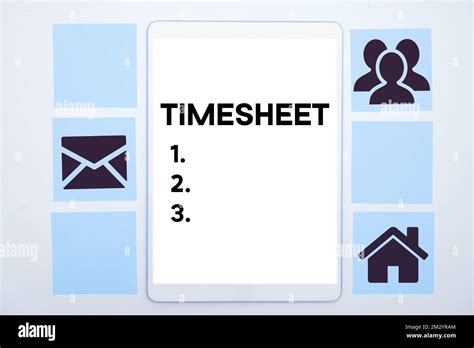 Text Caption Presenting Timesheet Word Written On Graphical Representation Of Period Time On