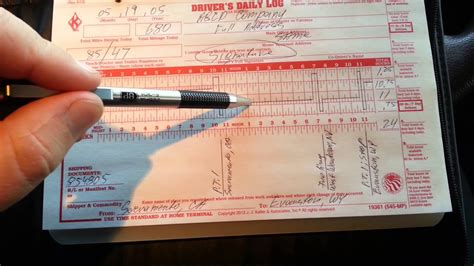 How To Fill Out A Truck Driver Log Book New And Updated Video Youtube