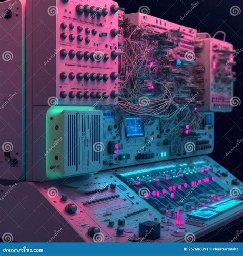 Futuristic Modular Synthesizer Stock Image Image Of Synthesis Visual