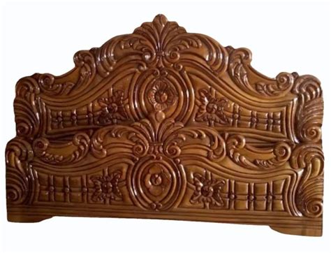 Brown Teak Wood Queen Size Bed Headboard For Home At Rs 15000 In Warangal