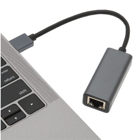 ETHERNET USB SWITCH ADAPTER Ethernet Adapter USB To RJ Plug And Play Aluminum Housing