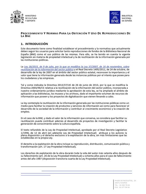 Procedimiento Normas Reproduccion 0 Pdf