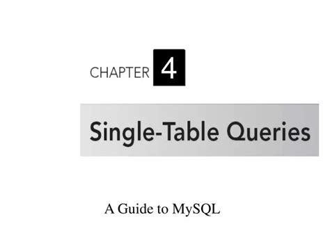 PPT A Guide To MySQL PowerPoint Presentation Free Download ID