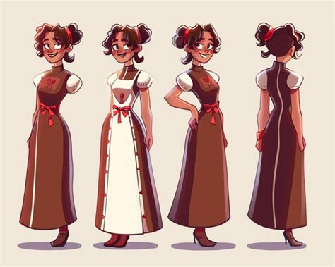 Maid Concept Art Premium AI Generated Vector