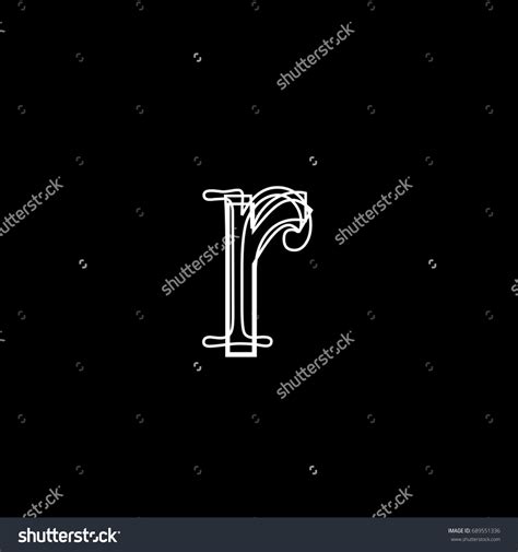 Vector Character Letter R Stock Vector Royalty Free 689551336 Shutterstock
