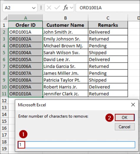 Excel Vba To Remove Last Character From String 3 Examples Excel Insider
