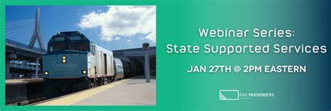 Archive Rail Passengers Webinar Series State Supported Services