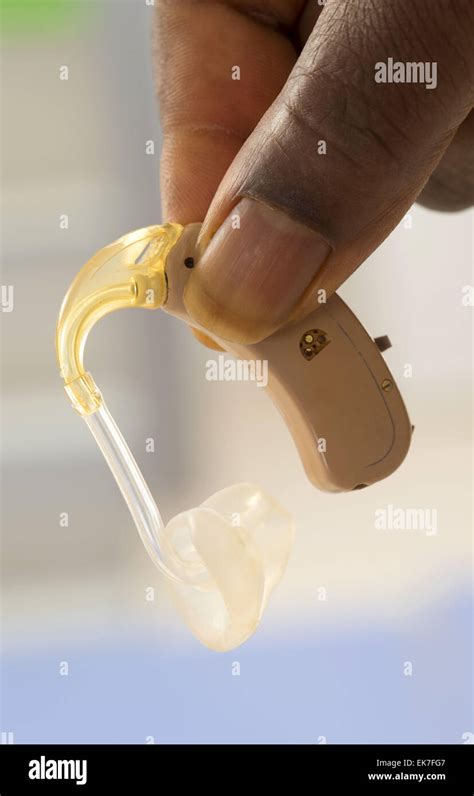 Hearing Aid Adult Stock Photo Alamy