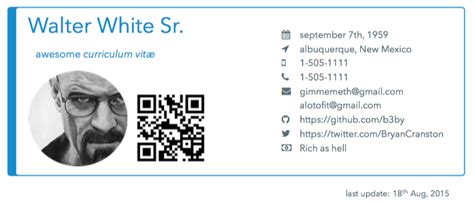 GitHub B By AwesomeCV CV Template Based On Moderncv Class