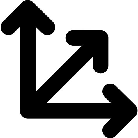 Triple Grouped Arrows Pointing Upper Right Directions Vector SVG Icon