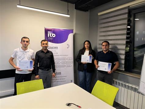 Növbəti Oracle Sql Qrupu Məzunlarının Sertifikatları Təqdim Olundu Itb