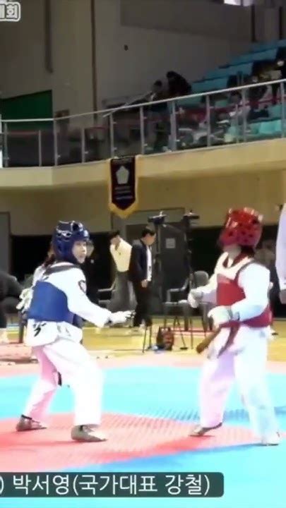 역시 결승전 멋진 시합 보여준 여초 핀급 결승전 문화체육관광부장관기 전국초등학교태권도대회 Youtube