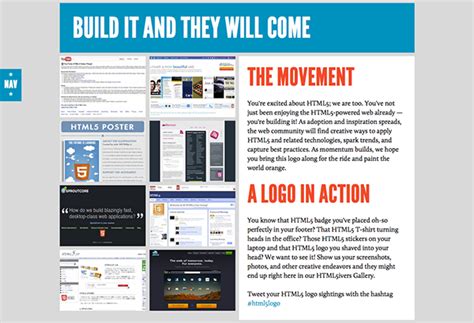 html5 poster on behance