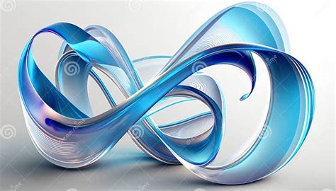 Abstract 3d Rendering Of Blue Wavy Background Computer Generated Illustration Stock Image