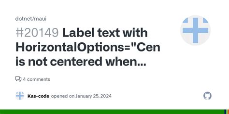 Label Text With Horizontaloptionscenter Is Not Centered When Breaking Onto More Than One Line