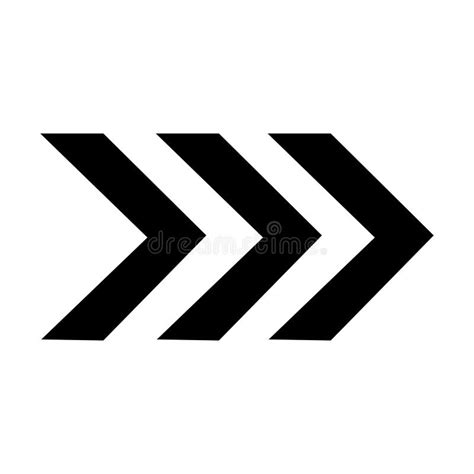 Triple Arrow Three Sharp Arrows Triple Direction Pointer Black Arrow