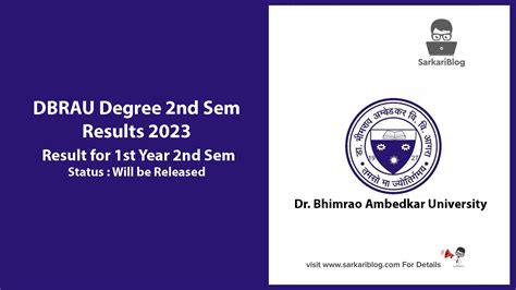 Dbrau Degree 2nd Sem Results 2023 Result For 1st Year
