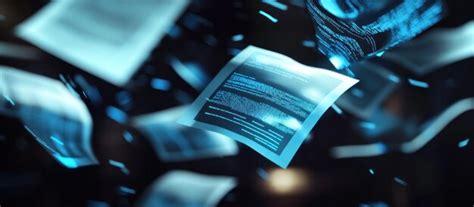 Abstract Digital Data Flow Premium Ai Generated Image