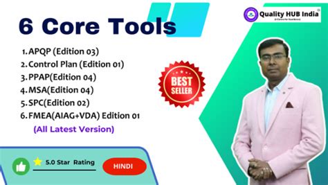 6 Core Tools Apqp V3 Cp V1 Ppap Msa Spc And Fmea Aiag Vda Hindi