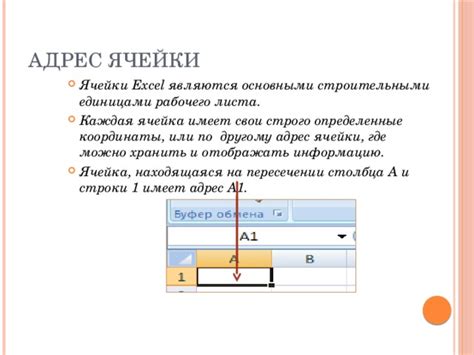 Основные понятия программы Ms Excel