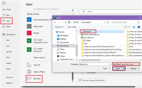 5 Ways To Import Txt To Microsoft Excel How To Excel