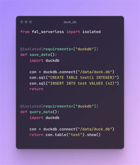 run duckdb in the cloud with a few lines of code r dataengineering