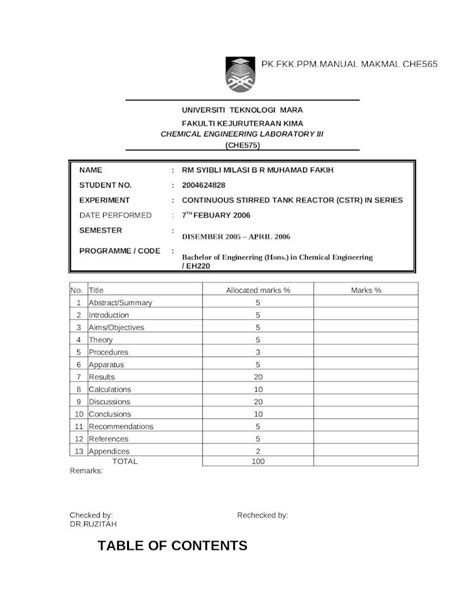 Doc Continuous Stirred Tank Reactor Cstr In Series Dokumen Tips
