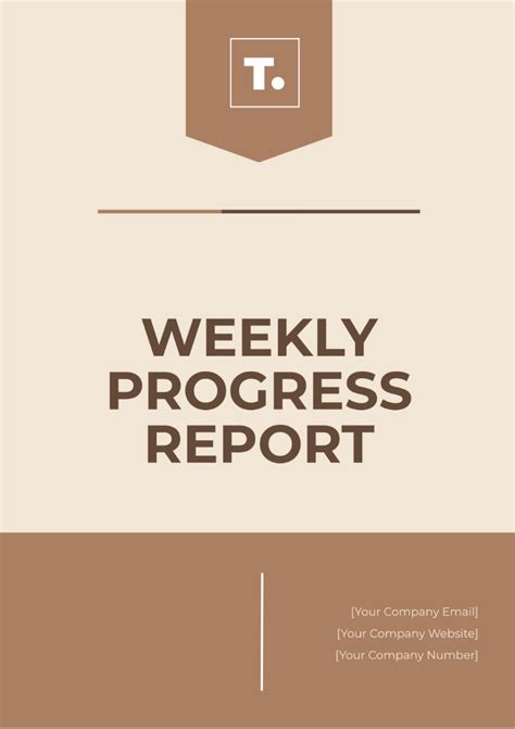 Free Weekly Progress Report Template To Edit Online