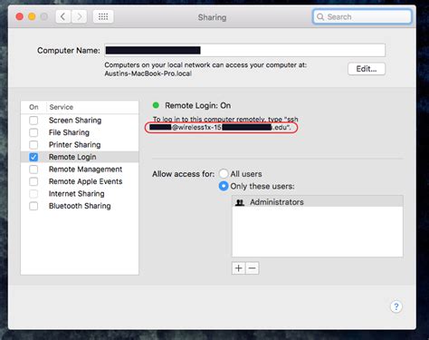 Macos Ssh Address From Terminal Ask Different